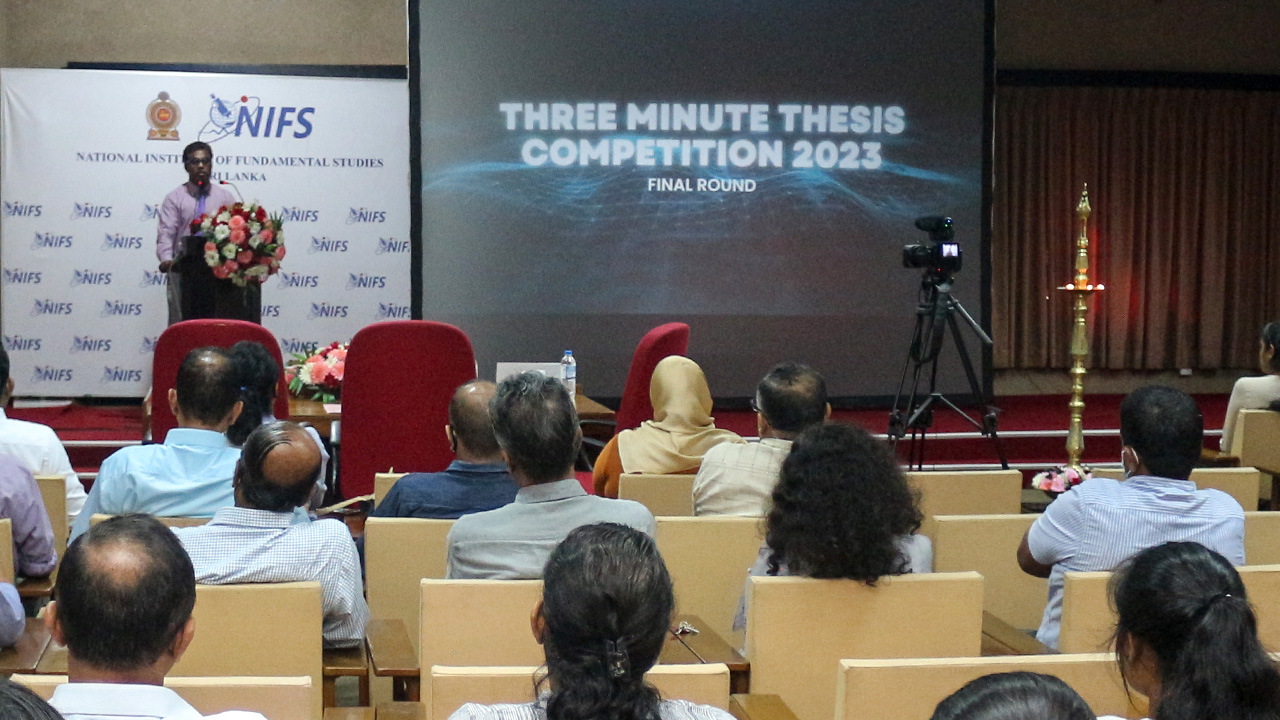 Three Minute Thesis(3MT) Competition 2023 | National Institute of Fundamental Studies (NIFS ...
